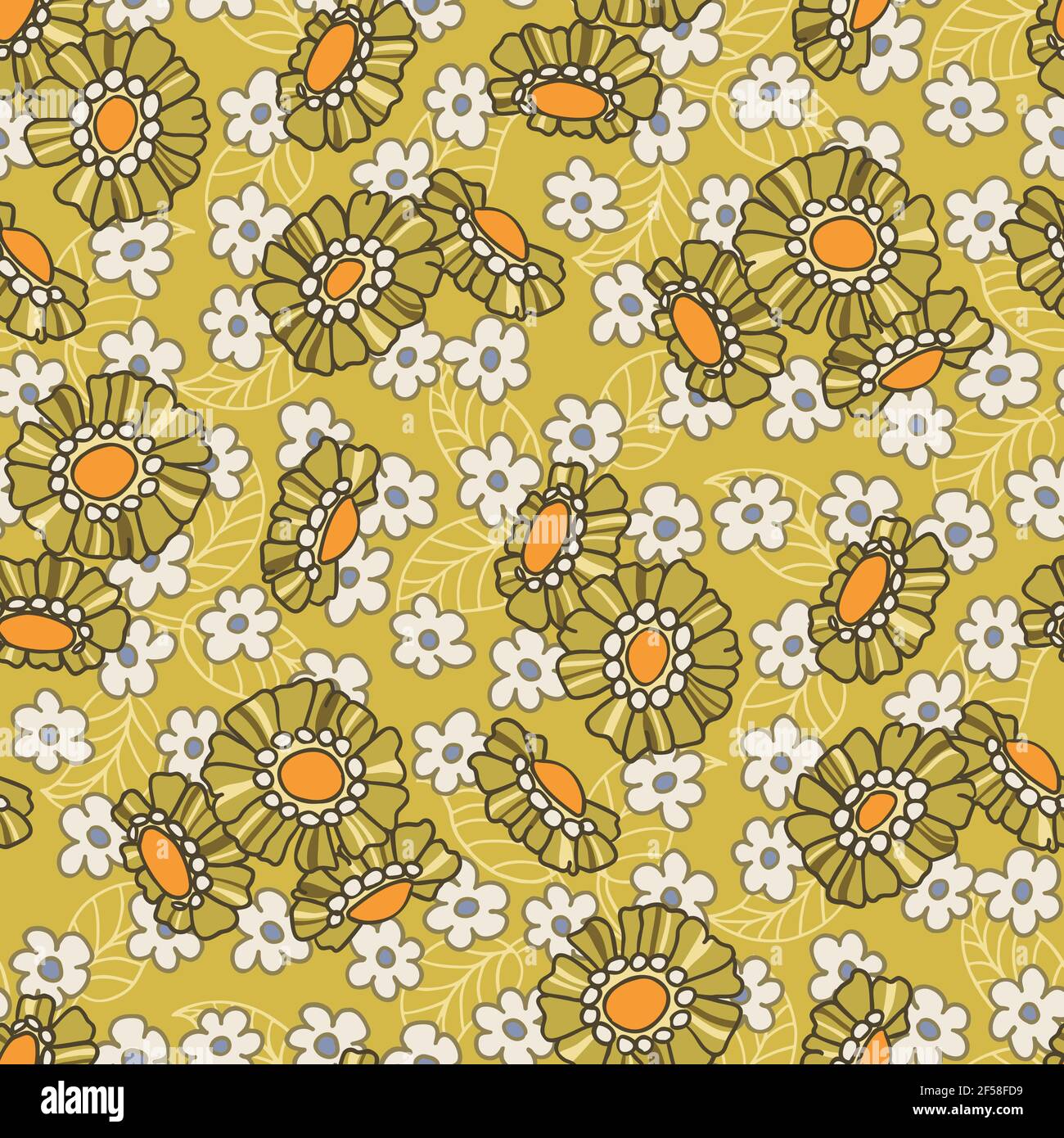 70s Flower Pattern