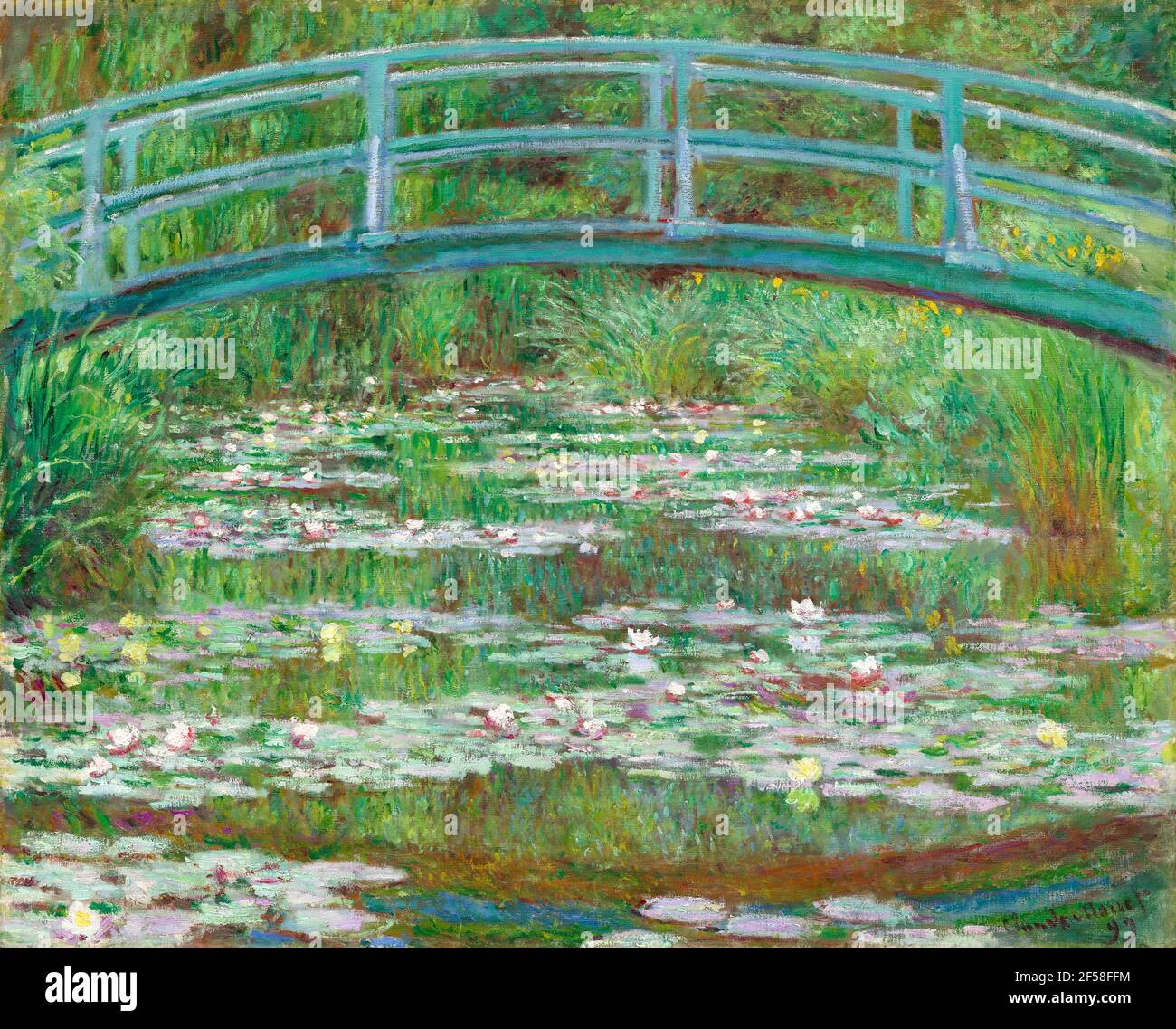 Claude Monet - The Japanese Footbridge - 1899 Stock Photo - Alamy