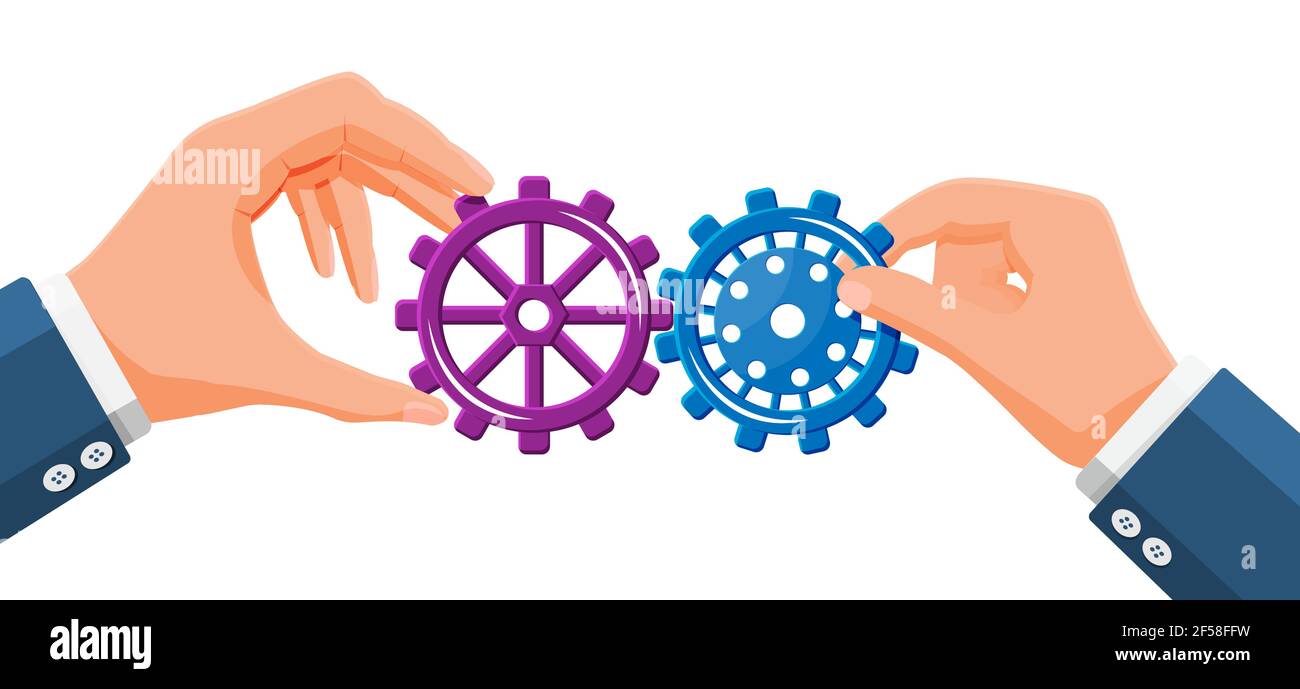 Joining hands together Stock Vector Images - Alamy