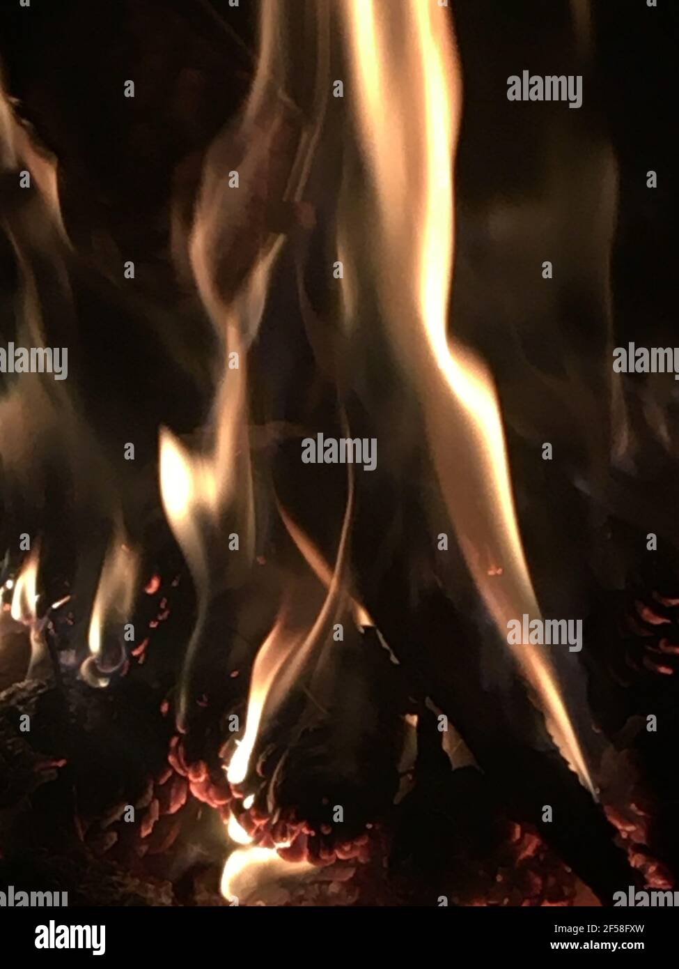 Close up fire flames isolated hi-res stock photography and images - Alamy