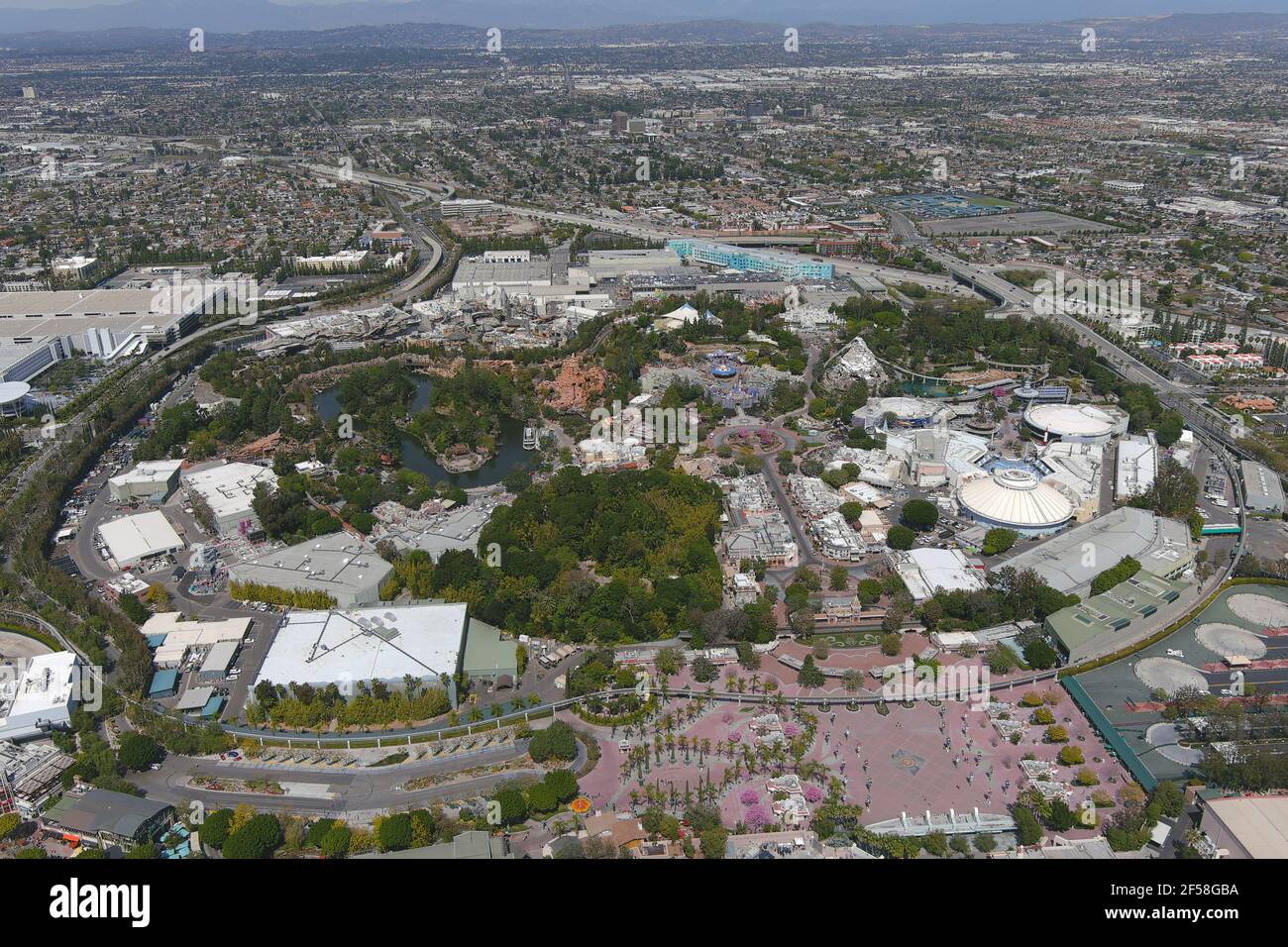 Anaheim disneyland aerial hi-res stock photography and images - Alamy