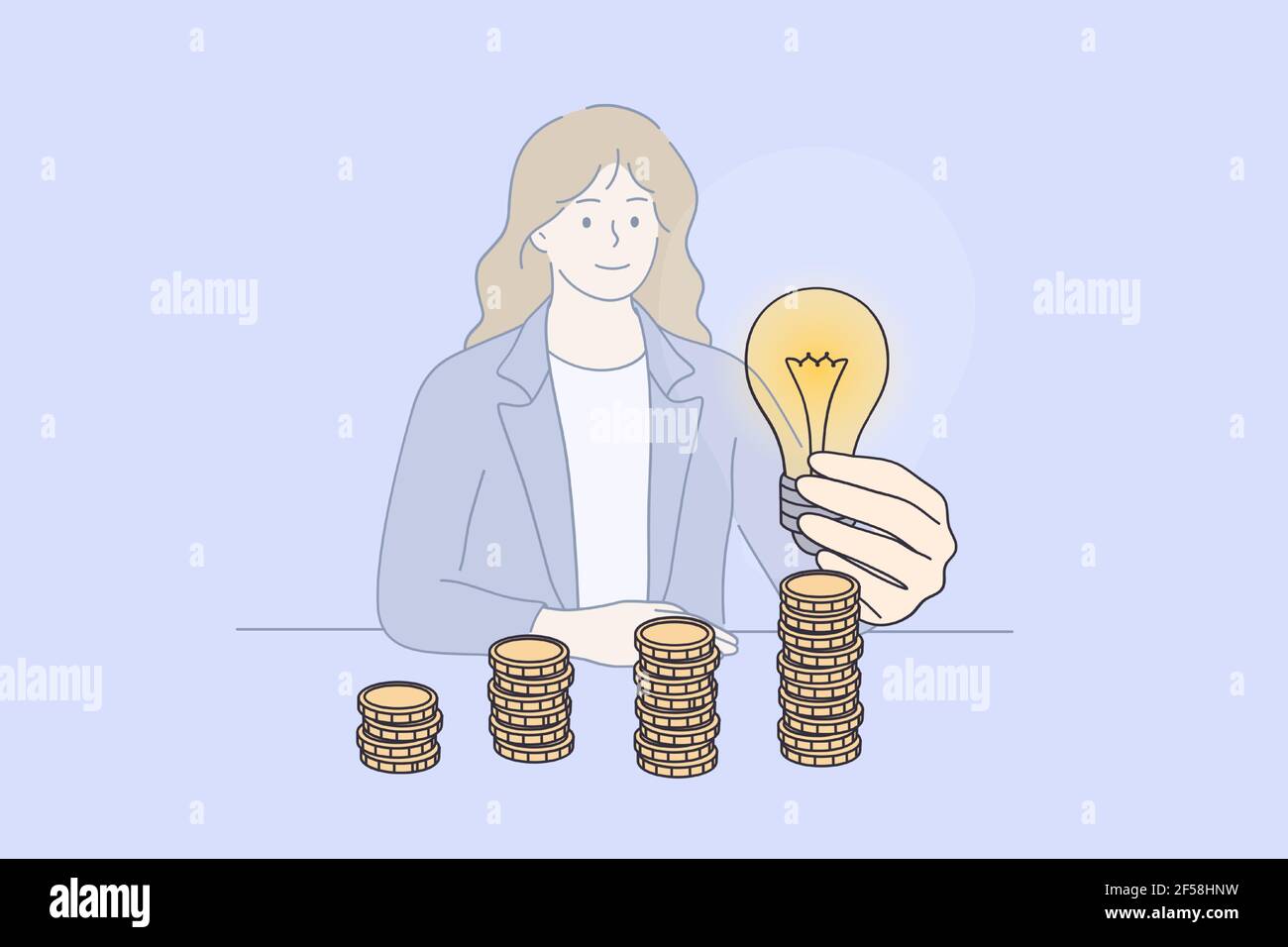 Saving energy business Stock Vector Images - Alamy