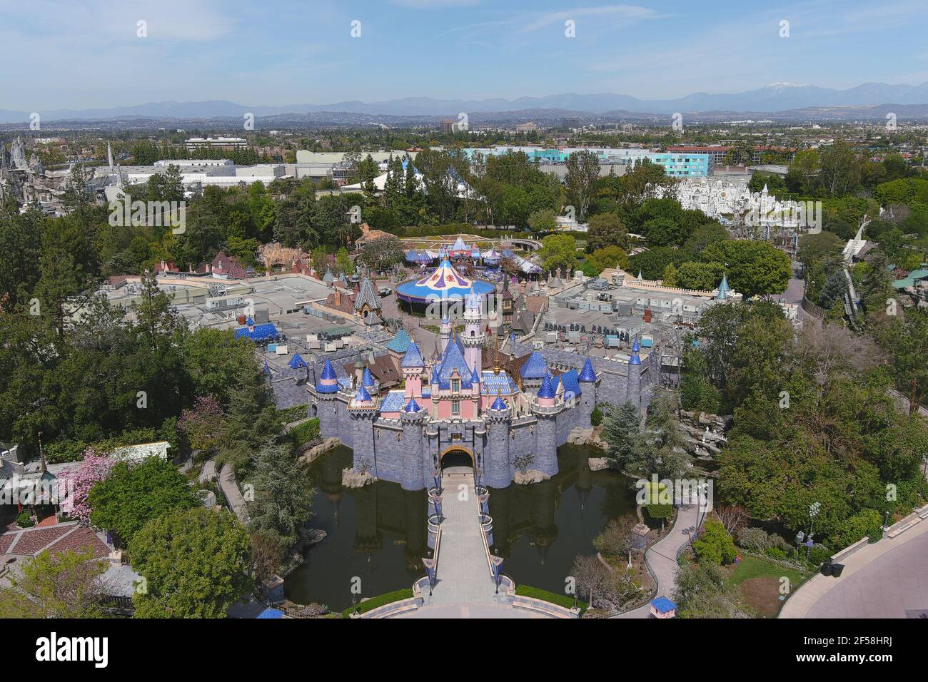 Anaheim disneyland aerial hi-res stock photography and images - Alamy
