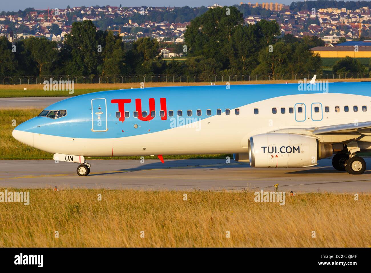 Stuttgart, Germany - June 22, 2018: A TUI Boeing 737 airplane at ...