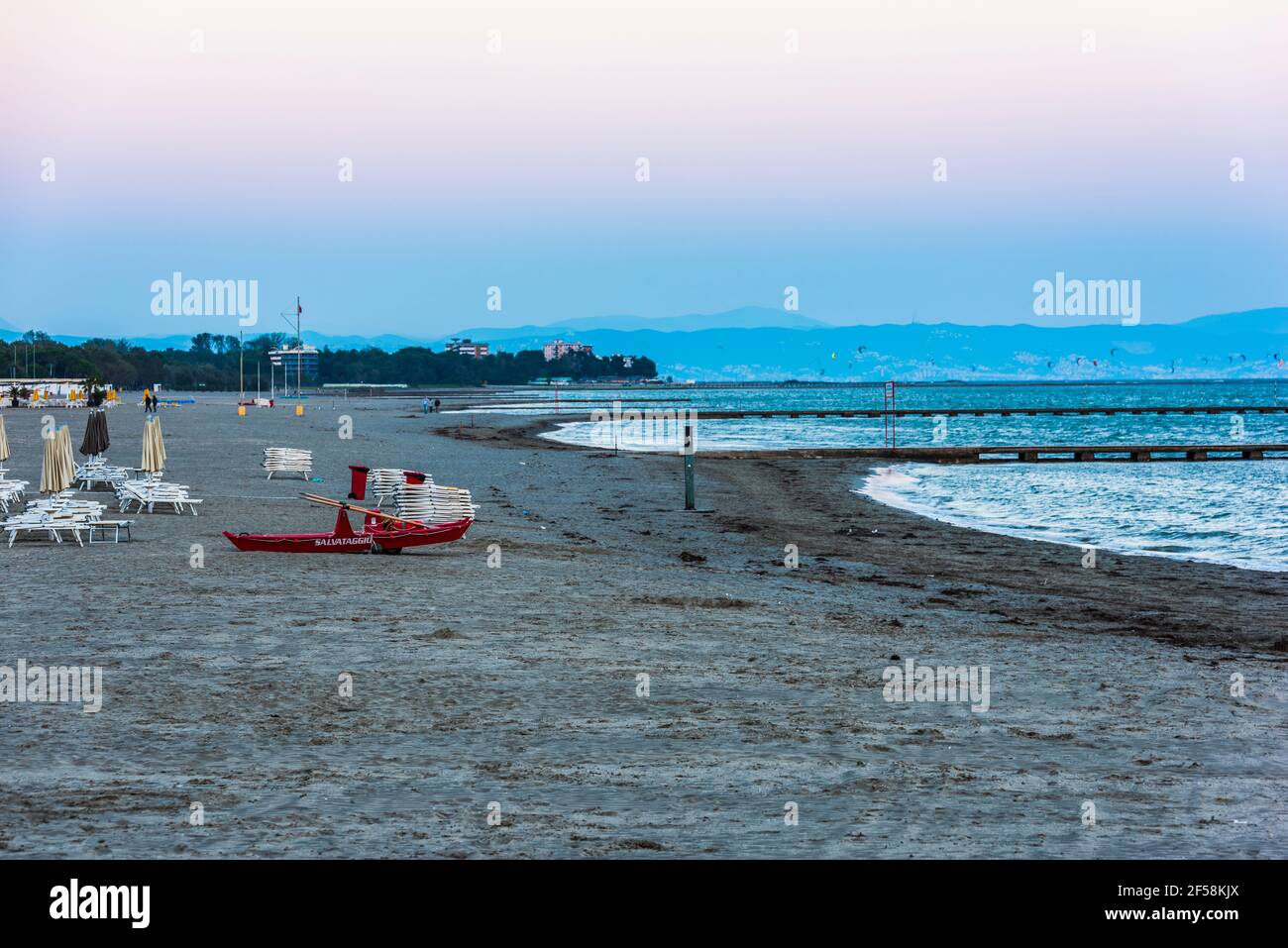 Grado and its lagoon at sunset. Glimpses of tranquility Stock Photo - Alamy