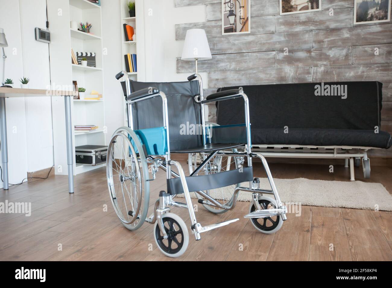 Wheelchair for transportation of patient with walking disability in ...