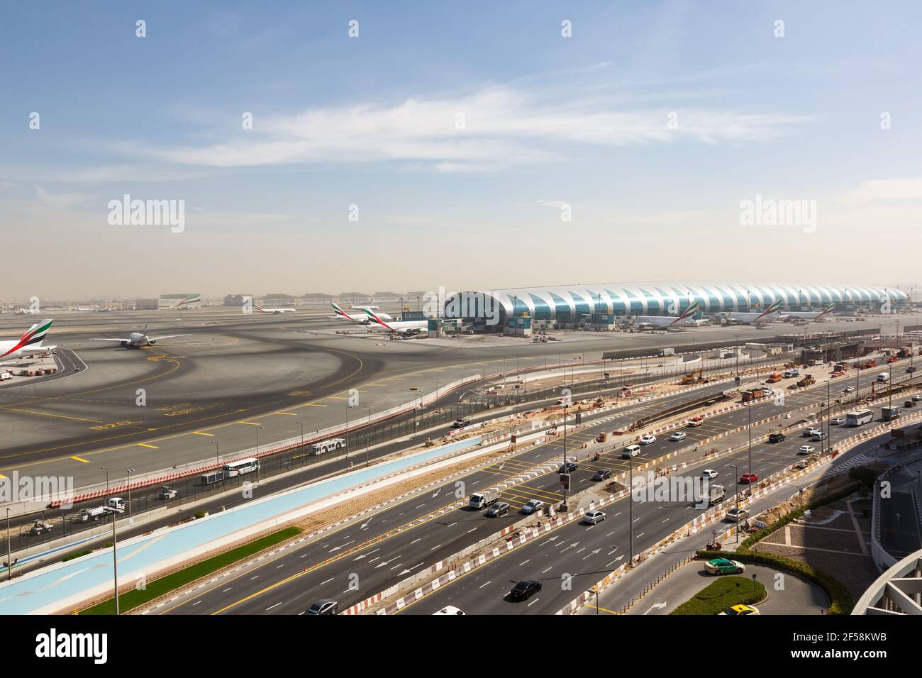 Dubai, United Arab Emirates - February 21, 2018: Terminal at Dubai ...
