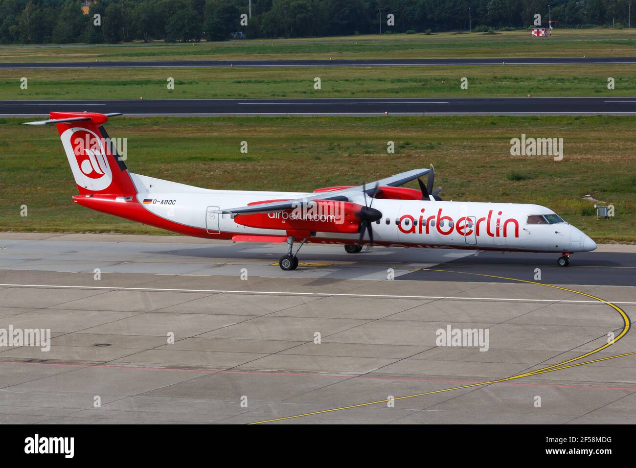 Berlin, Germany – 30. August 2017: Air Berlin Bombardier Dash 8 Q400 at ...