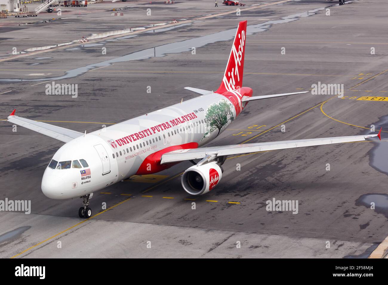Kuala Lumpur, Malaysia - January 22, 2018: Air Asia Airbus A320 ...