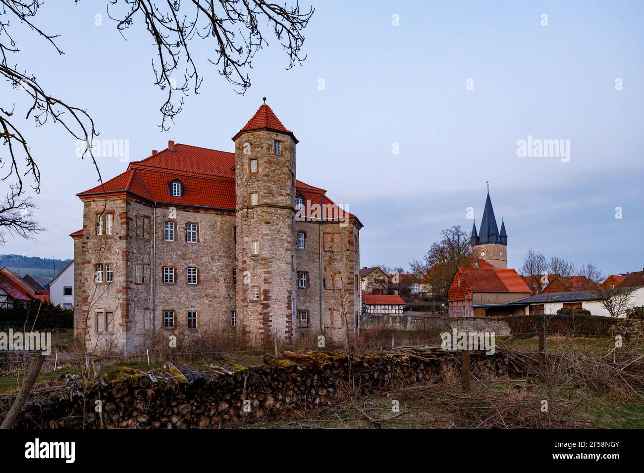 The castle of Netra in Hesse Germany Stock Photo - Alamy