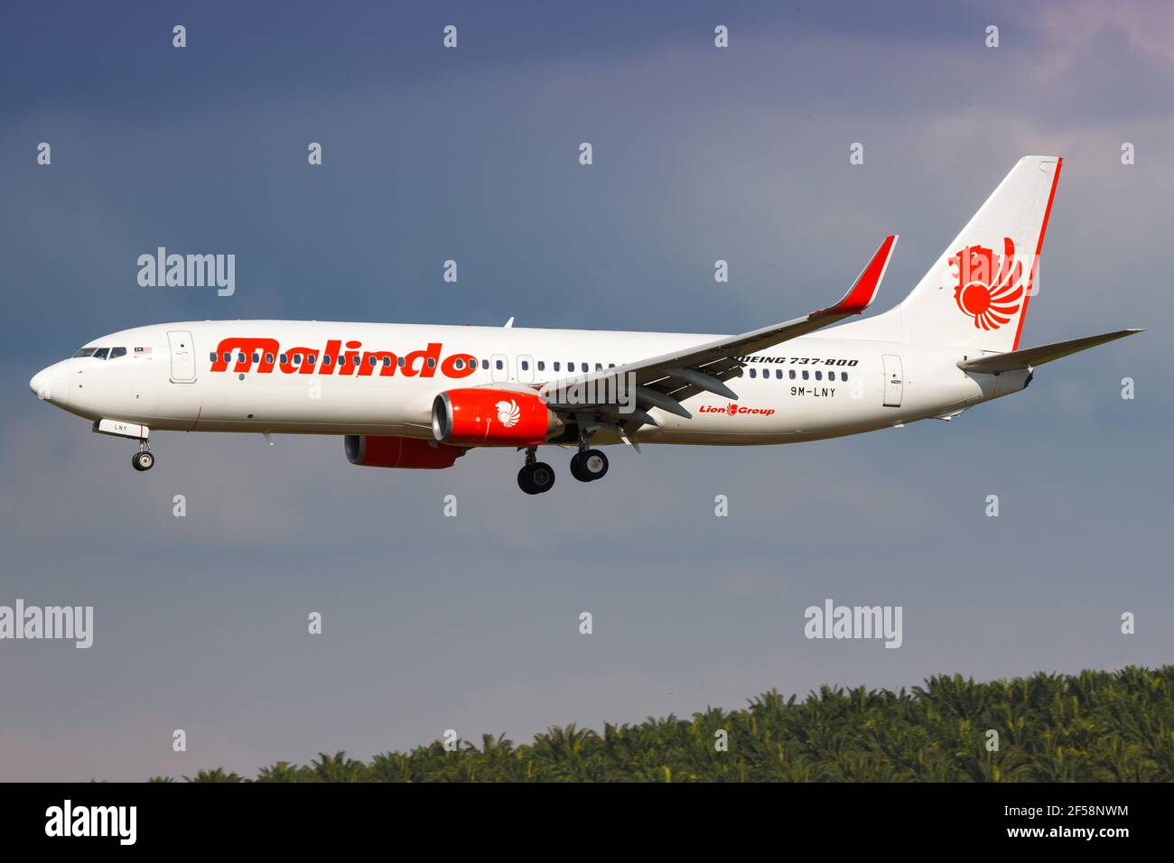 Kuala Lumpur, Malaysia – 21. January 2018: Malindo Air Boeing 737-800 at Kuala Lumpur airport ...