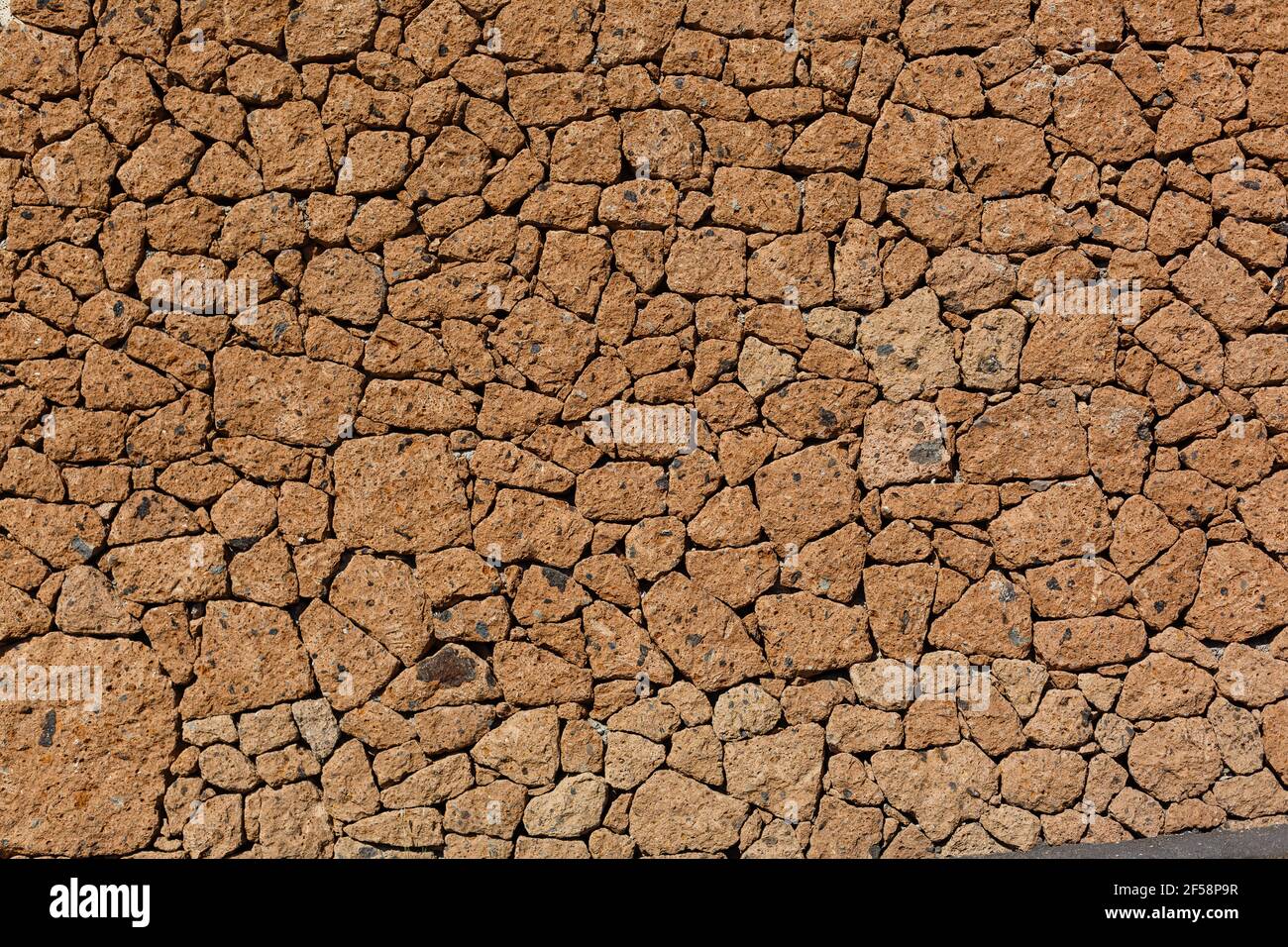 Stone fence texture - building feature. Texture of concrete fence with ...