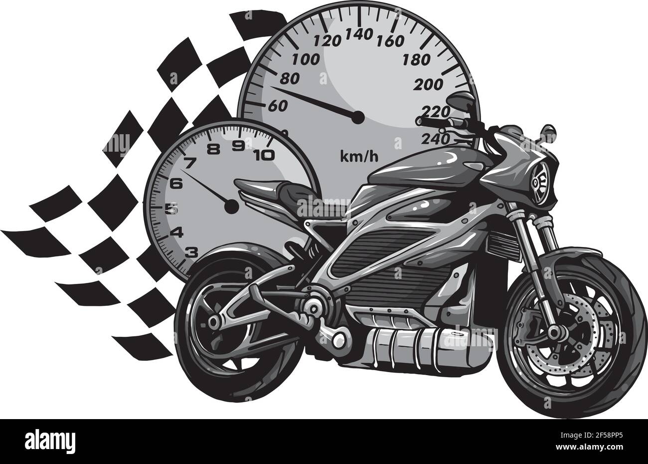 design of Motorcycle racer sport vector illustration Stock Vector Image ...