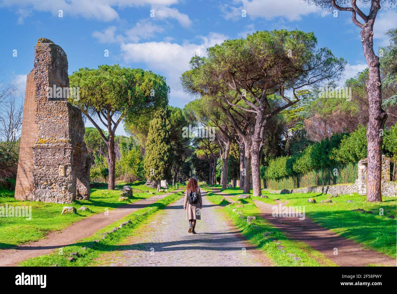 Rome (Italy) - The archeological ruins in the Appian Way of Roma (in italian: "via Appia Antica ...