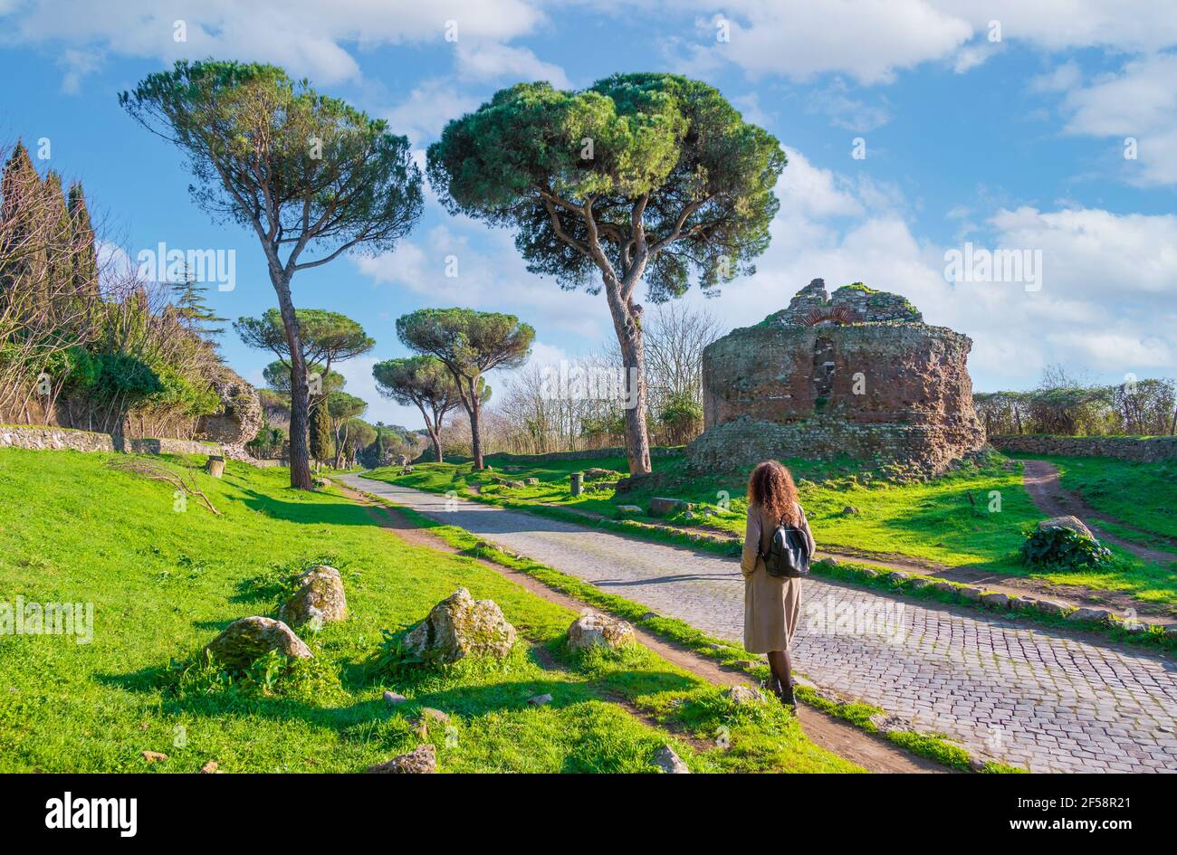 Rome (Italy) - The archeological ruins in the Appian Way of Roma (in italian: "via Appia Antica ...