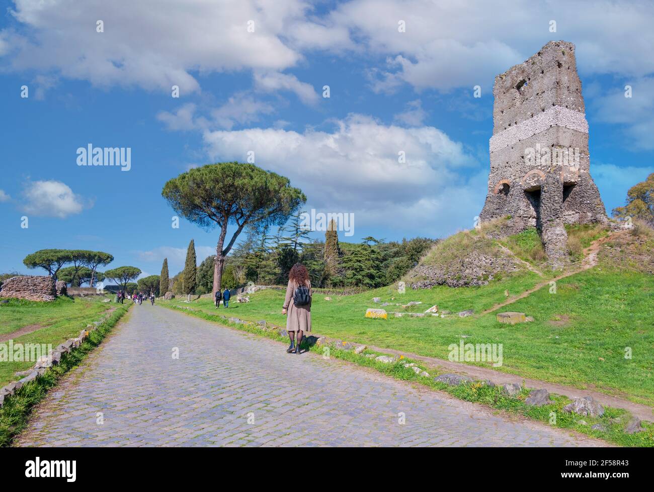 Rome (Italy) - The archeological ruins in the Appian Way of Roma (in ...