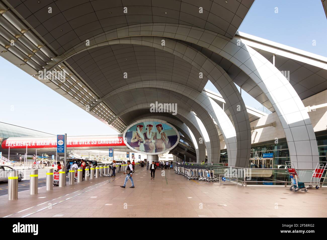 Dubai, United Arab Emirates – 21. February 2018: Terminal 3 at Dubai ...