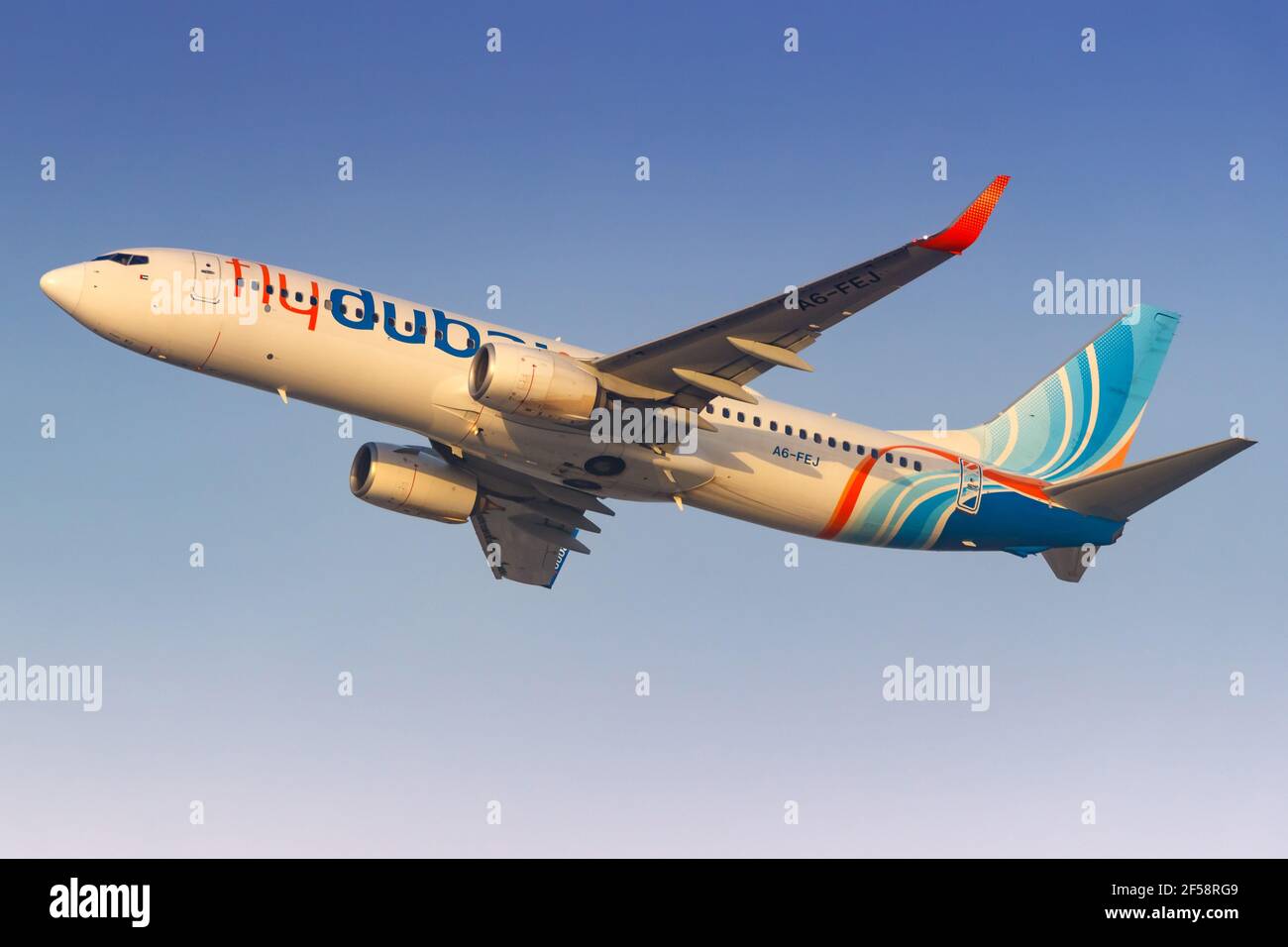 Dubai, United Arab Emirates – 21. February 2018: FlyDubai Boeing 737 ...