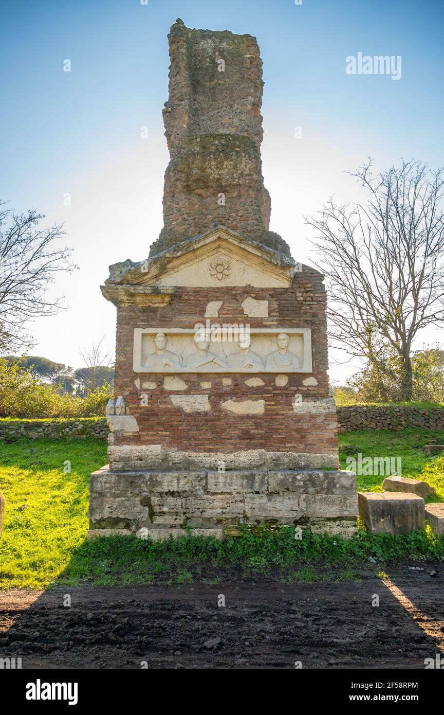 Rome (Italy) - The archeological ruins in the Appian Way of Roma (in ...
