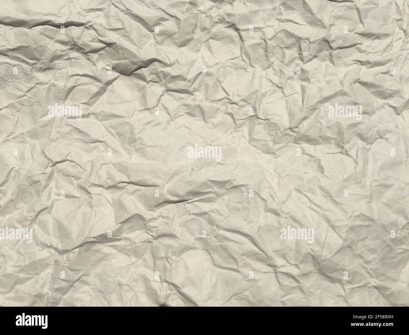 White wrinkled paper texture background for Design or work with copy ...