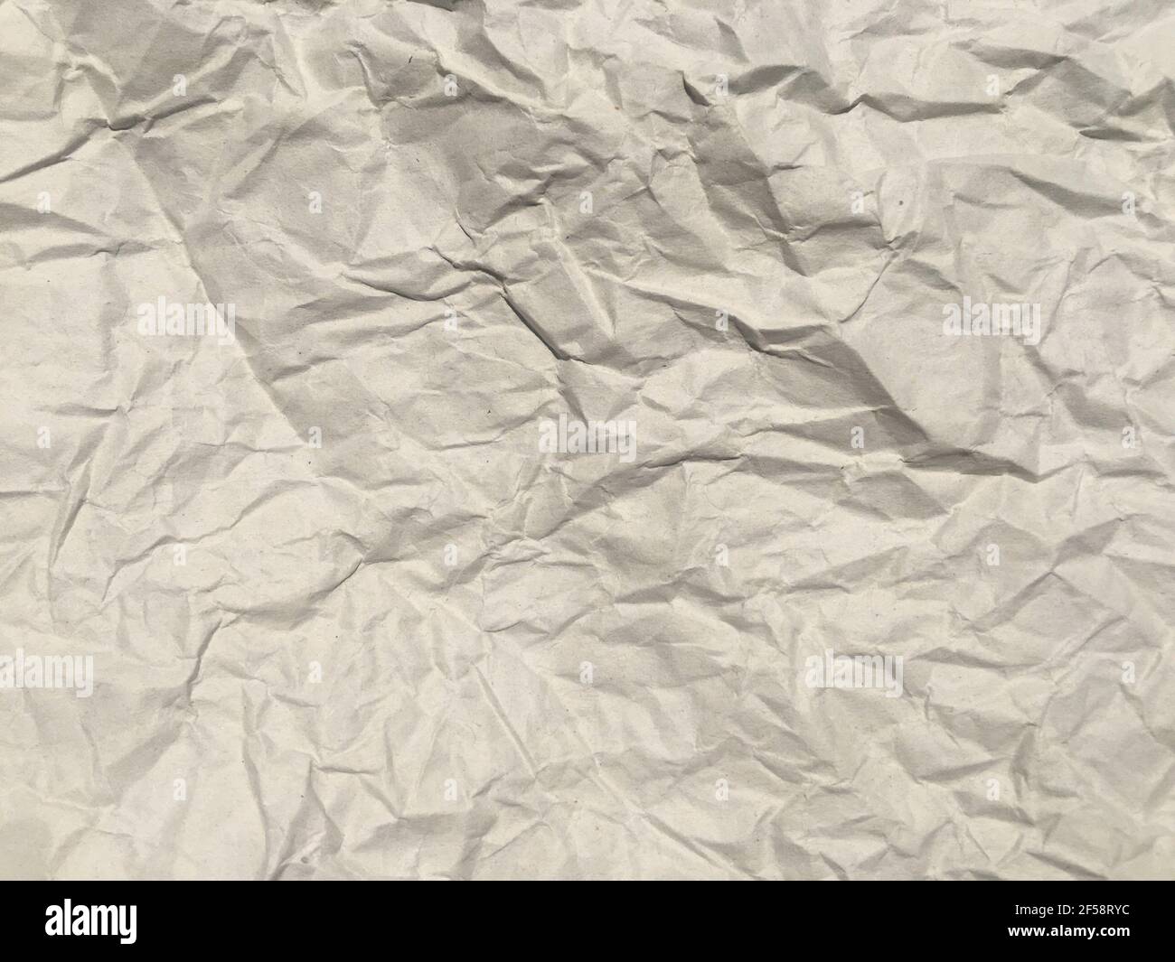 White wrinkled paper texture background for Design or work with copy ...