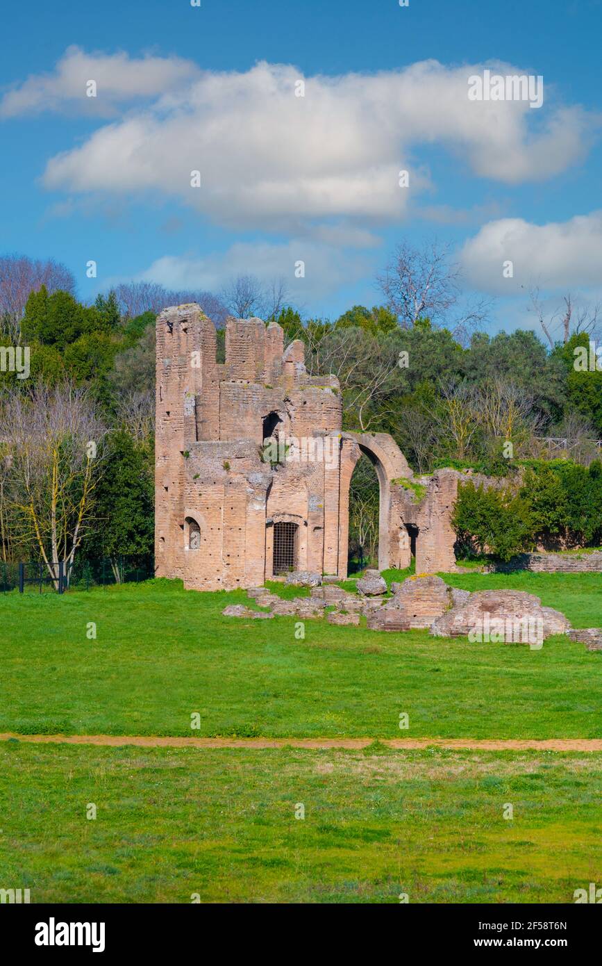 Rome (Italy) - The archeological ruins in the Appian Way of Roma (in ...