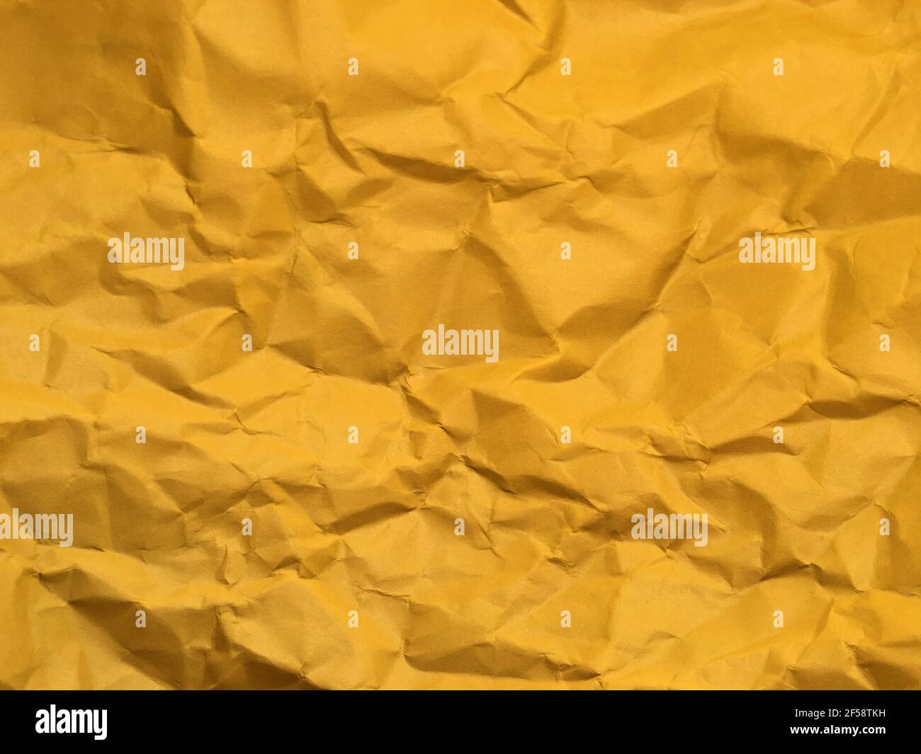 Abstract texture of yellow wrinkled paper background for Design. Copy ...