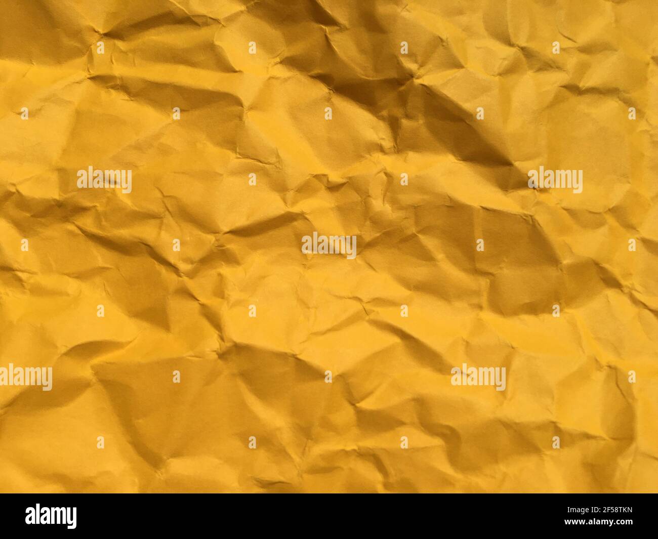 Abstract texture of yellow wrinkled paper background for Design. Copy ...