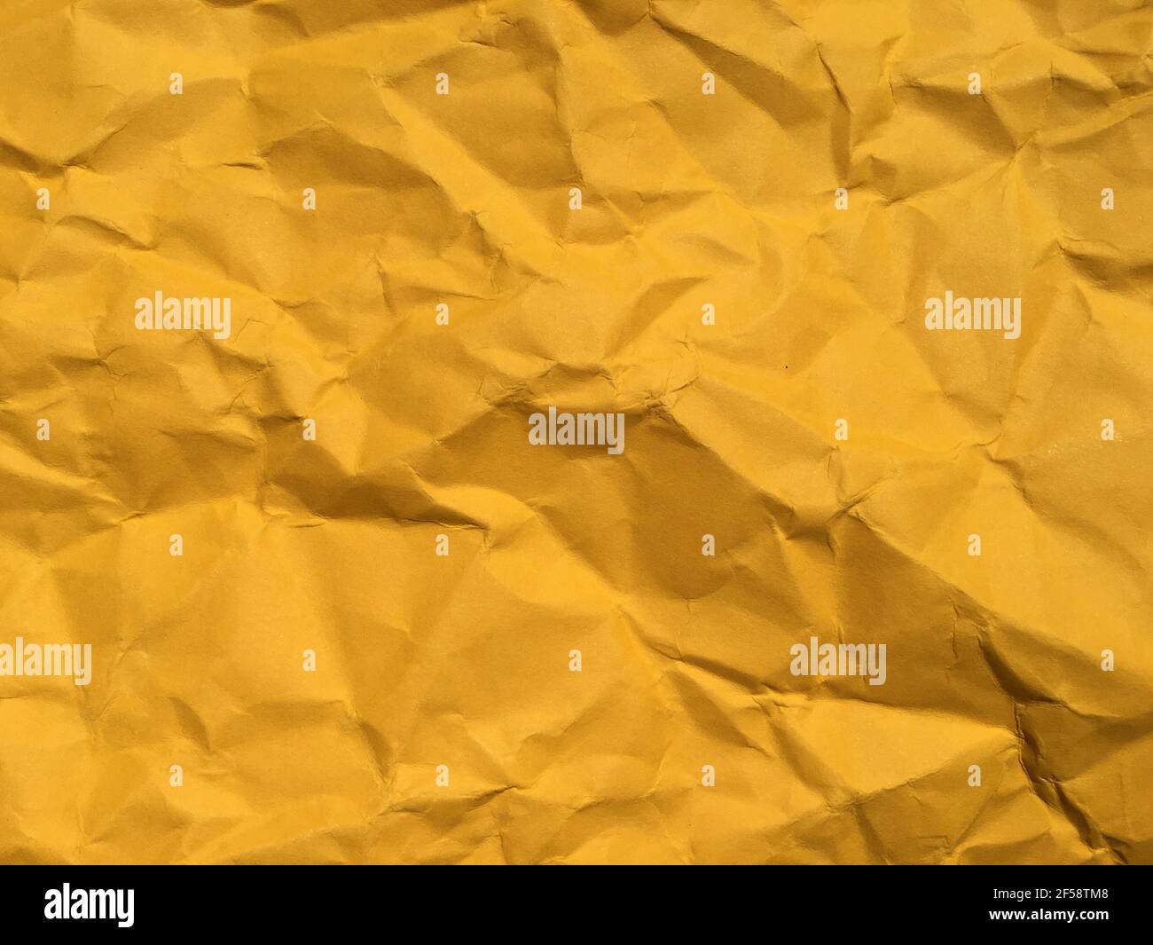 Abstract texture of yellow wrinkled paper background for Design. Copy ...