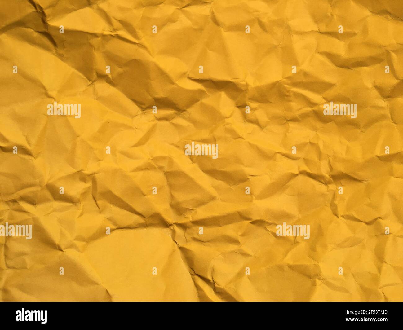 Abstract texture of yellow wrinkled paper background for Design. Copy ...