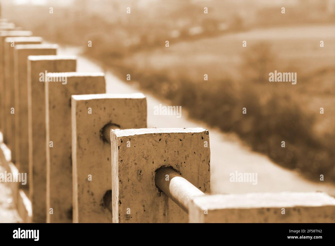 Old bridge railing hi-res stock photography and images - Alamy