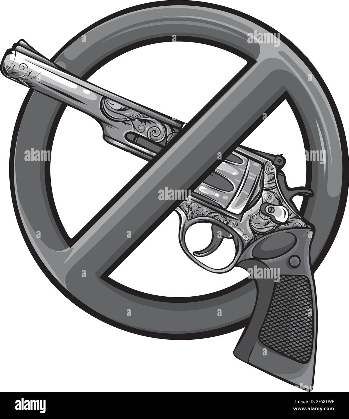 Drawing gun Black and White Stock Photos & Images - Alamy
