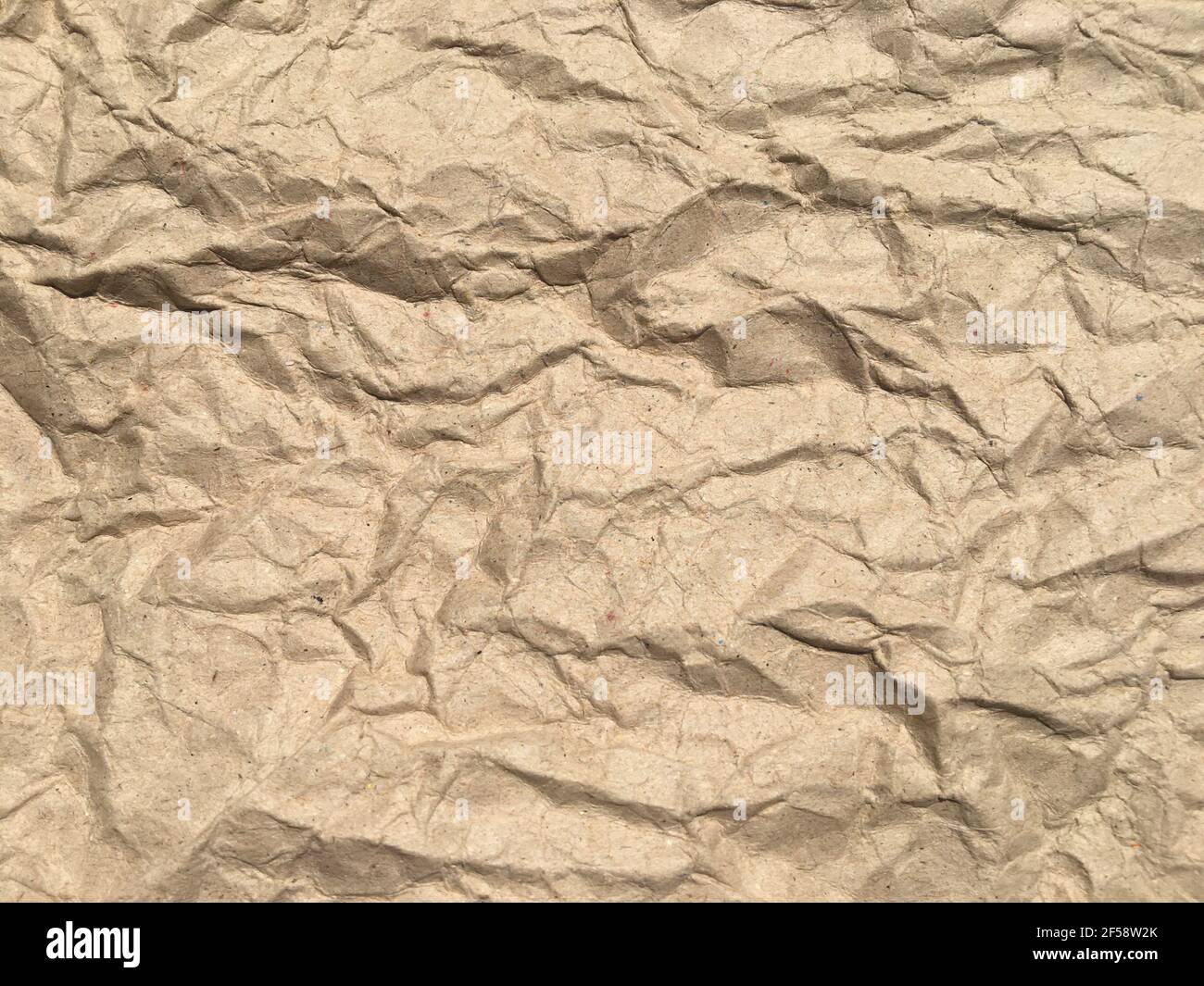 Brown crumpled paper background with copy space for Design. Wrinkled ...
