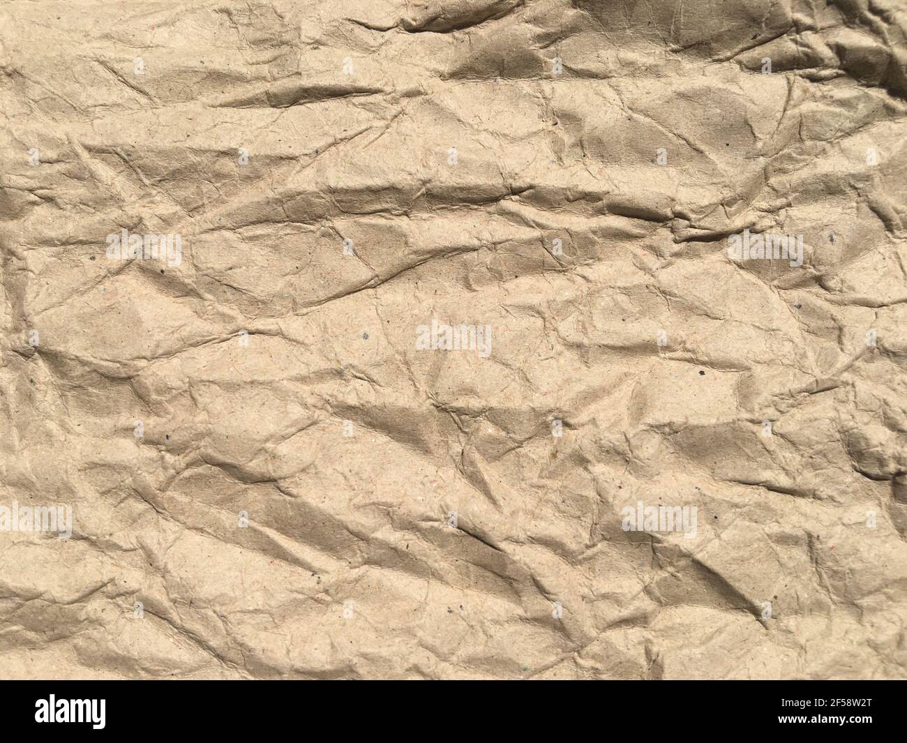 Brown crumpled paper background with copy space for Design. Wrinkled ...