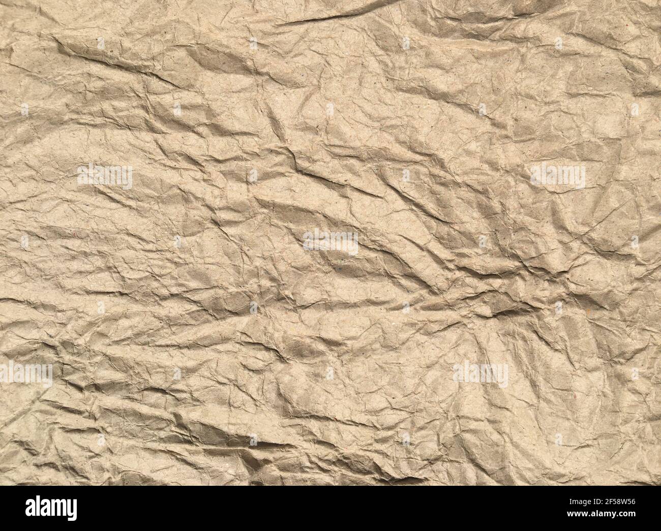 Brown crumpled paper background with copy space for Design. Wrinkled ...