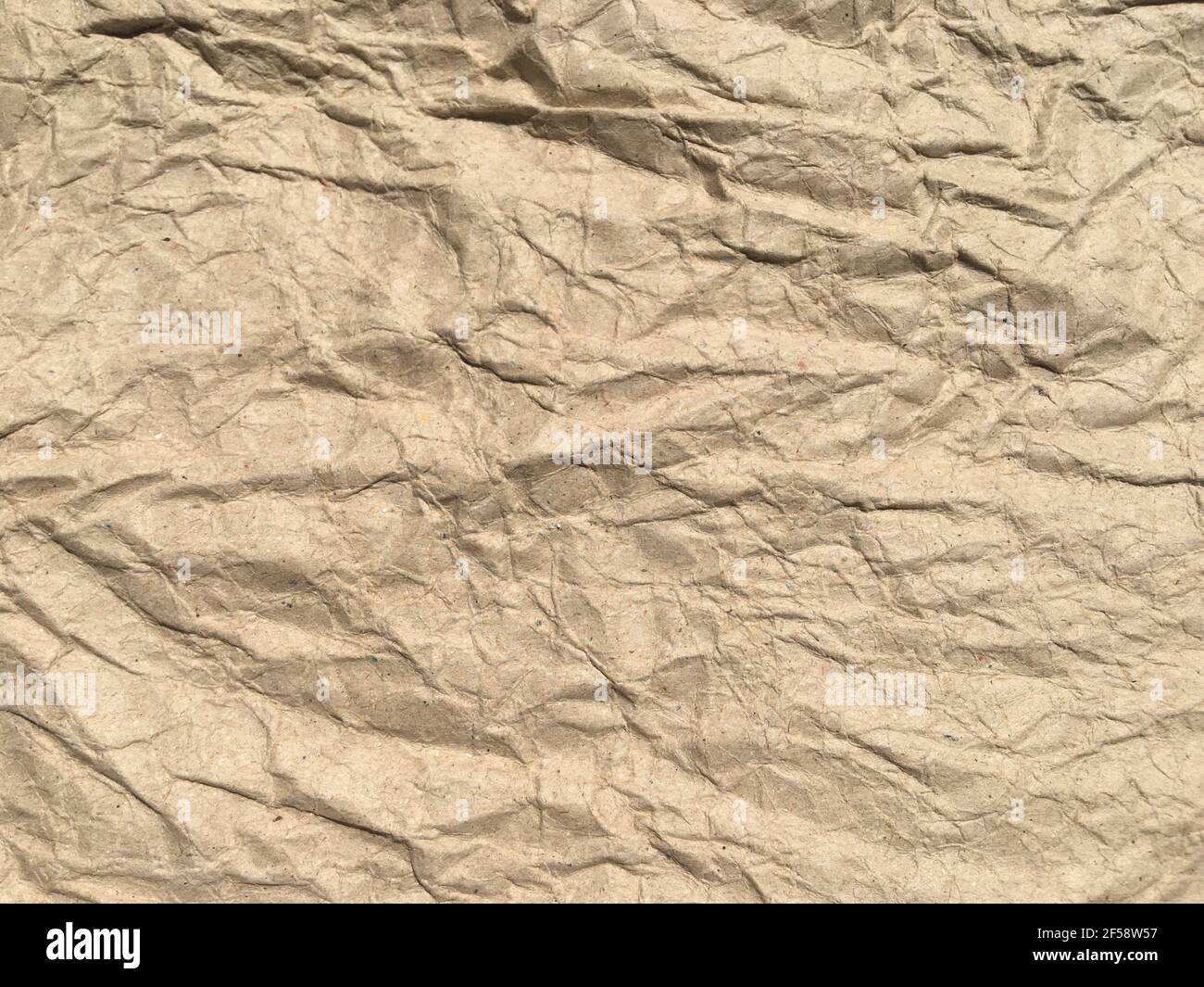 Brown crumpled paper background with copy space for Design. Wrinkled ...