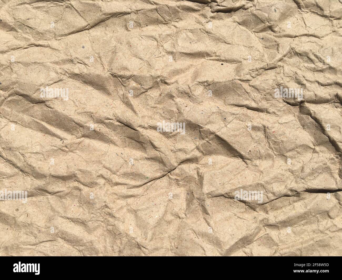 Brown crumpled paper background with copy space for Design. Wrinkled ...