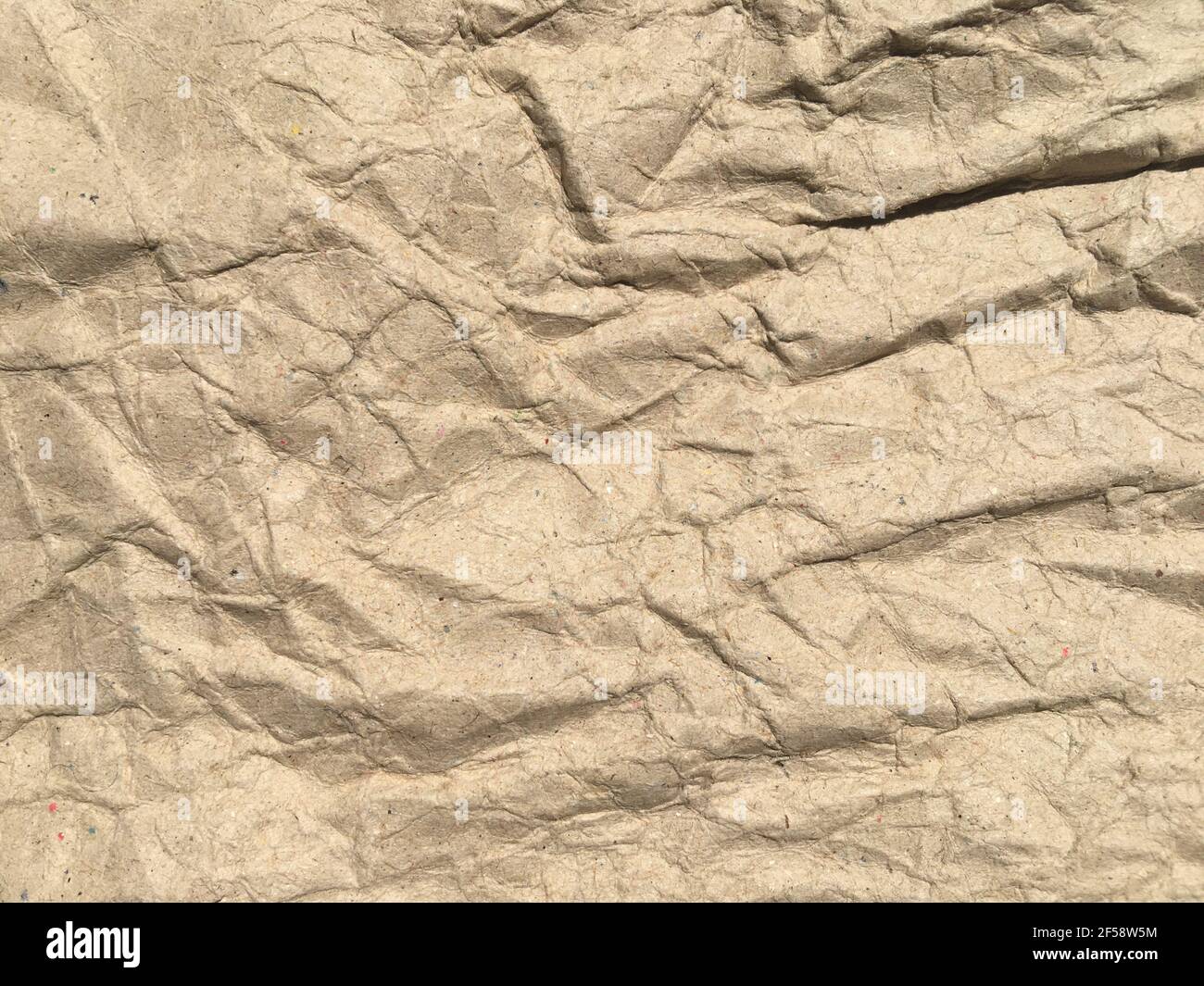 Brown crumpled paper background with copy space for Design. Wrinkled ...