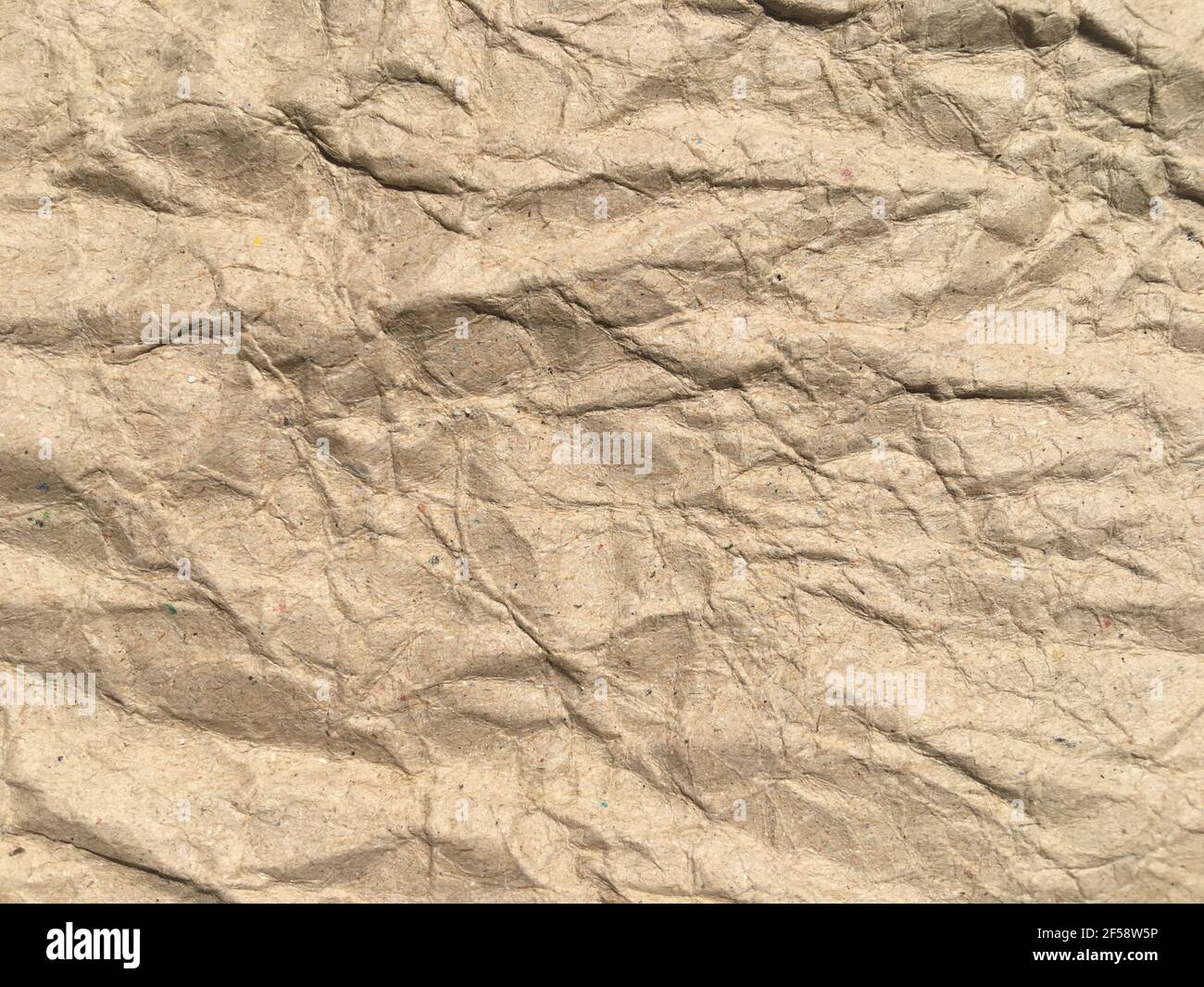 Brown crumpled paper background with copy space for Design. Wrinkled ...