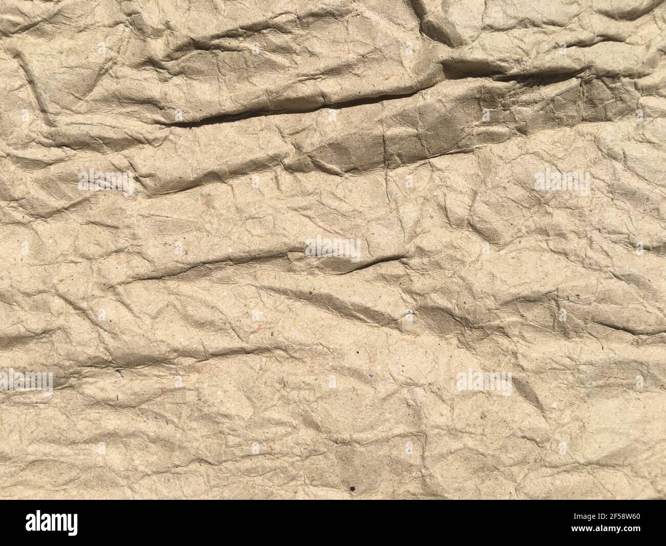 Brown crumpled paper background with copy space for Design. Wrinkled ...