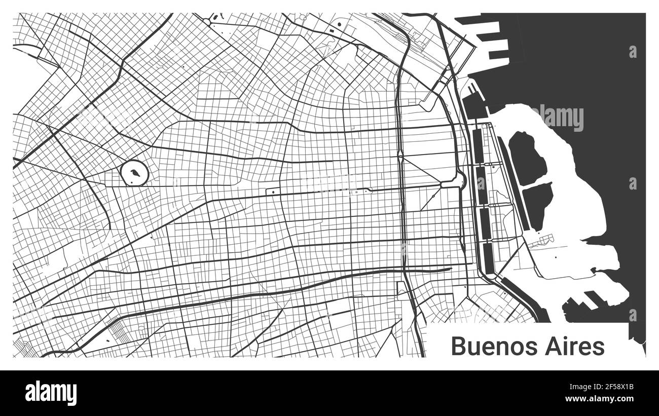 Street Map Buenos Aires Argentina