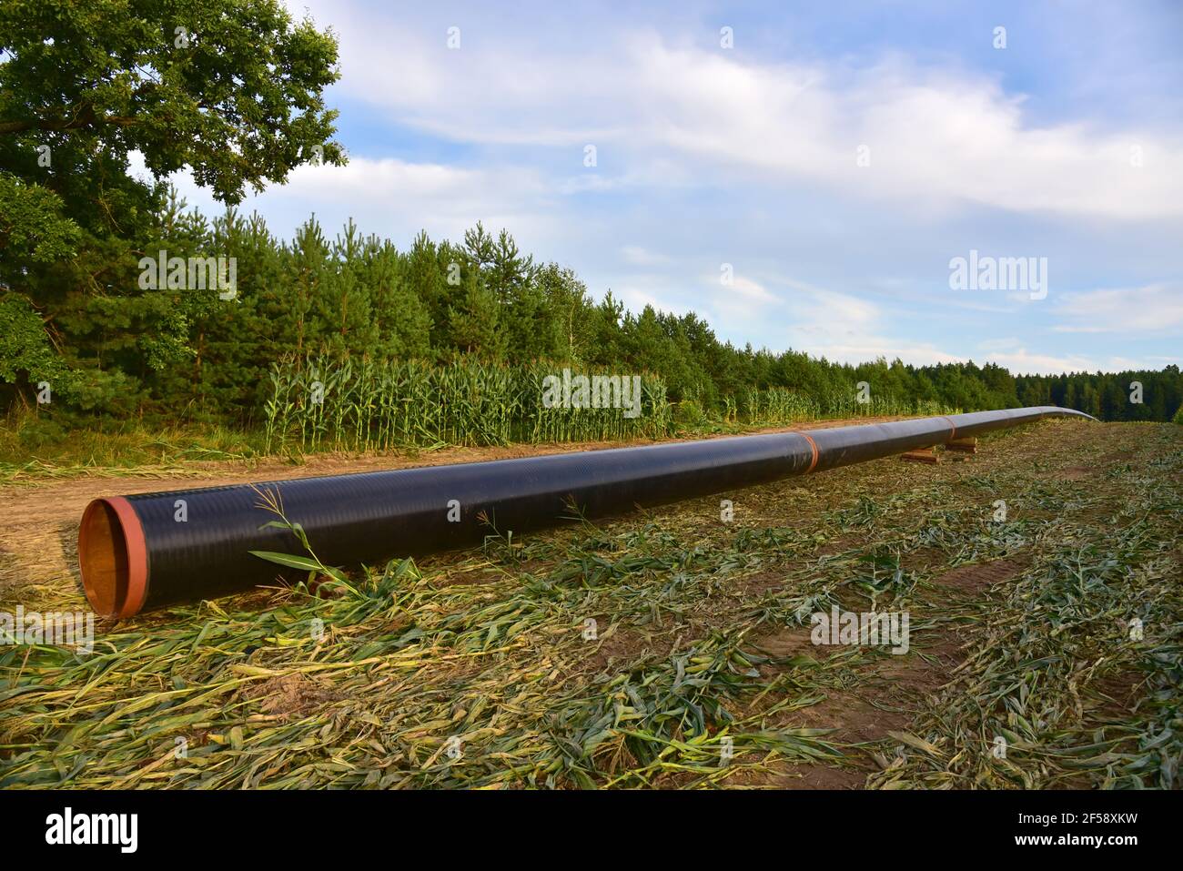 LNG pipeline construction project for global exports of natural gas ...