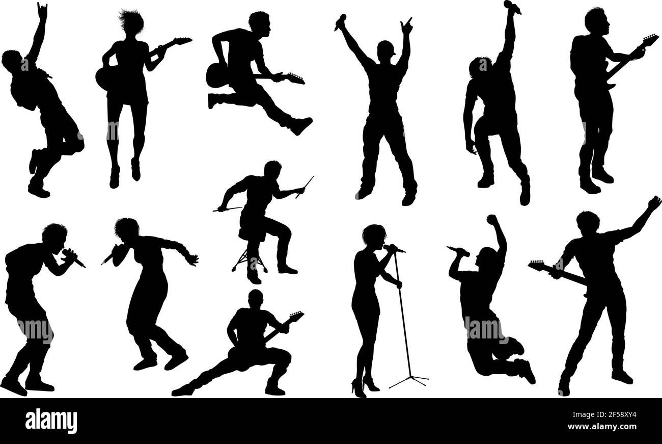 Pop rock band group Cut Out Stock Images & Pictures - Alamy