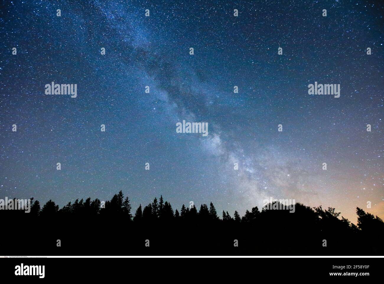 geography / travel, Switzerland, starry sky with milky way, Additional ...