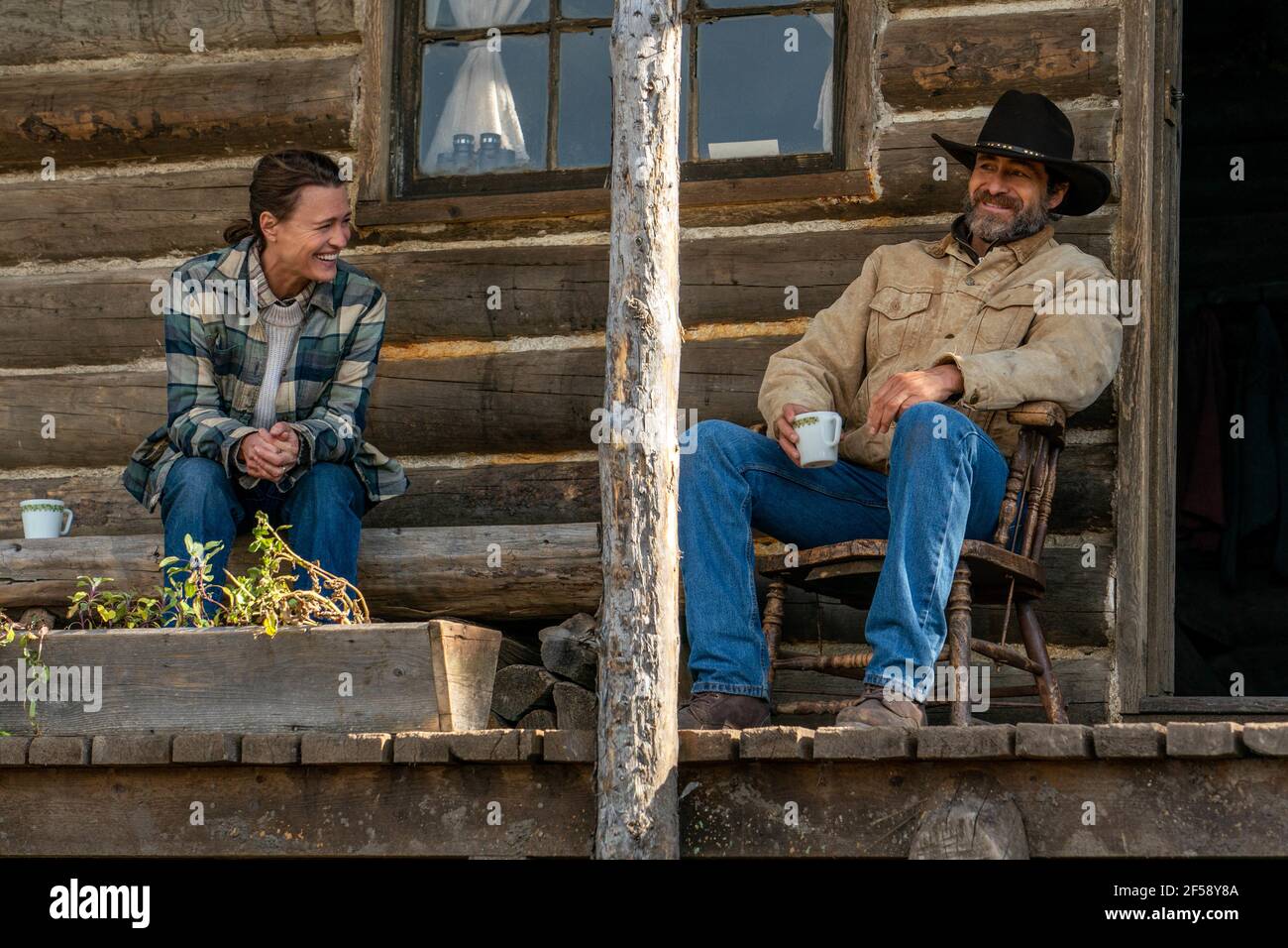 DEMIAN BICHIR and ROBIN WRIGHT in LAND (2021), directed by ROBIN WRIGHT ...