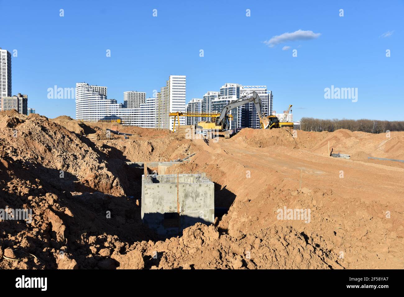Construction of concrete stormwater pits, sanitary sewer system ...