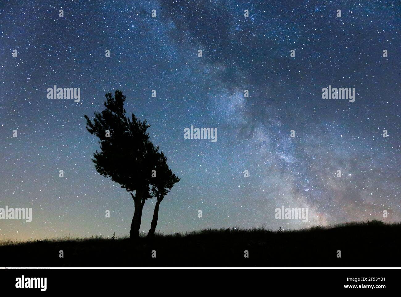 geography / travel, Switzerland, starry sky with milky way, Additional ...