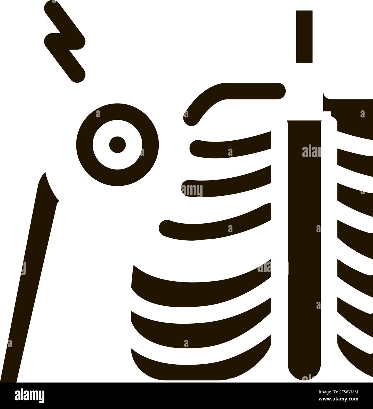 arthritis of shoulder joint icon Vector Glyph Illustration Stock Vector ...