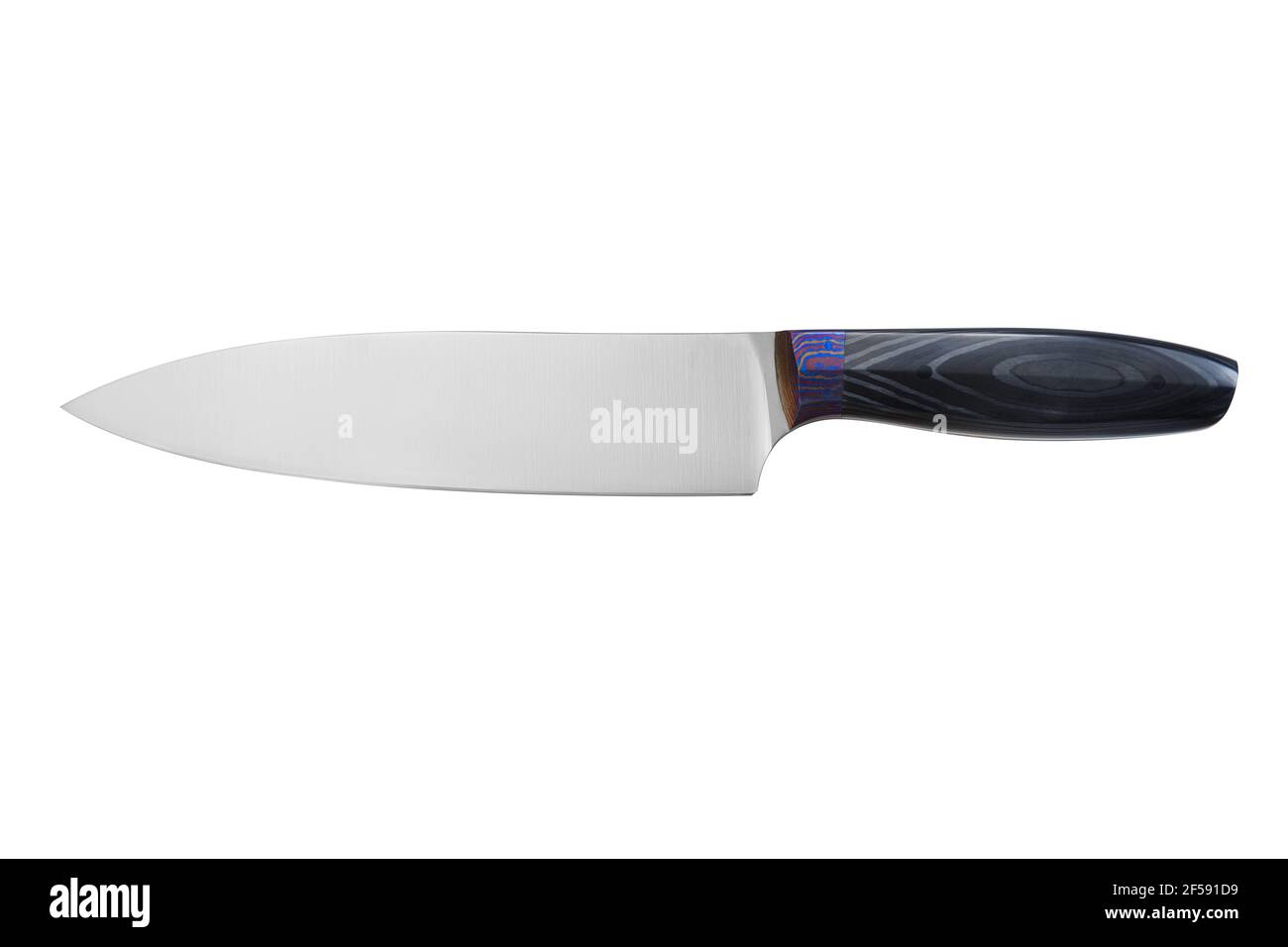 Chef s knife isolated on white studio background with copyspace Stock ...
