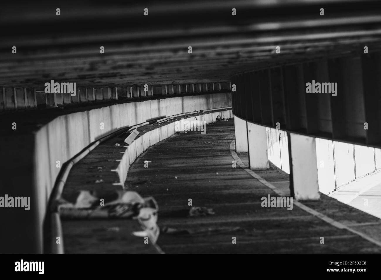 Abandoned building at dark night Stock Photo - Alamy